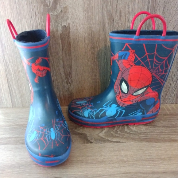 Marvel | Shoes | Marvel Batman Bluered Rubber Boots | Poshmark